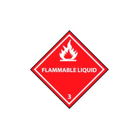 National Marker Company "Flammable Liquid" Class 3 DL161AP