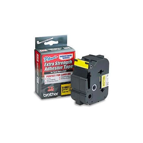 TZ Extra-Strength Adhesive Tapes-Laminated Black on TZS-661