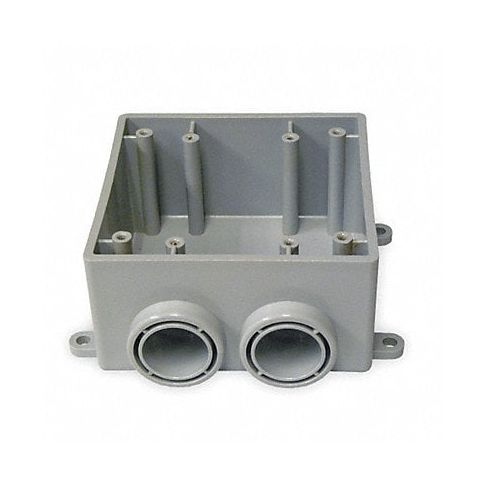 Weatherproof Box 2Inlet PVC 36.3 cu in 5133391