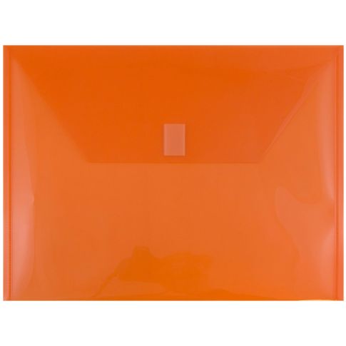JAM Paper Plastic Booklet Envelopes, Letter-Size, 9 218V0OR