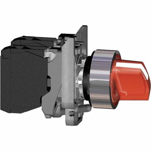 Selector Switch with Contact Blocks: 2 Positions, XB4BK124G5